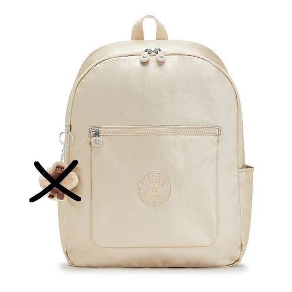 Kipling | Bags | Kipling Chuwy Livelight 6 Gold Metallic Large Backpack ...